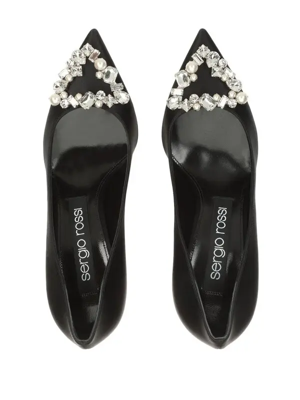 SERGIO ROSSI 90mm Godiva Pumps - Black