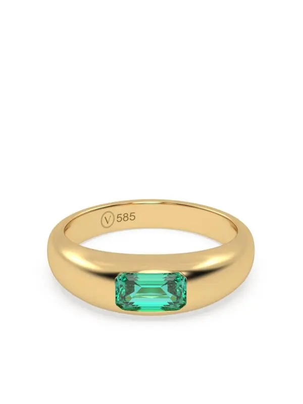 VEYNOU 14kt Yellow Emerald Ring - Gold