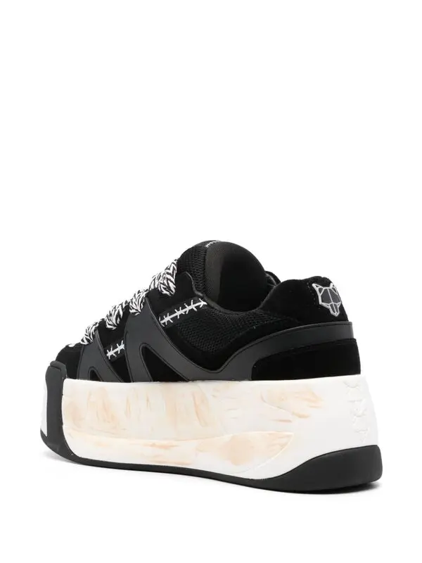 NAKED WOLFE Leather Platform Sneakers