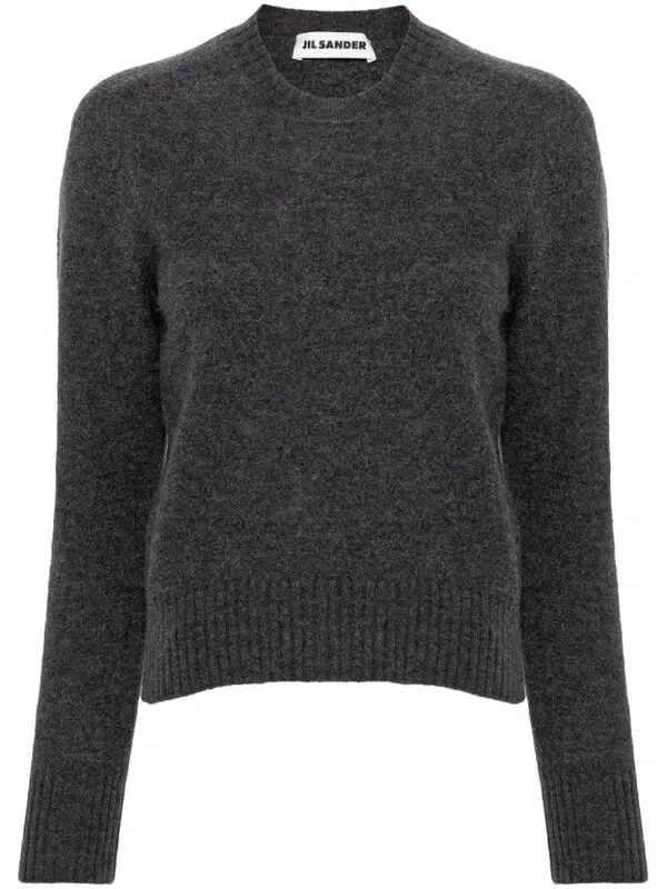 JIL SANDER Mélange Wool Jumper - Grey