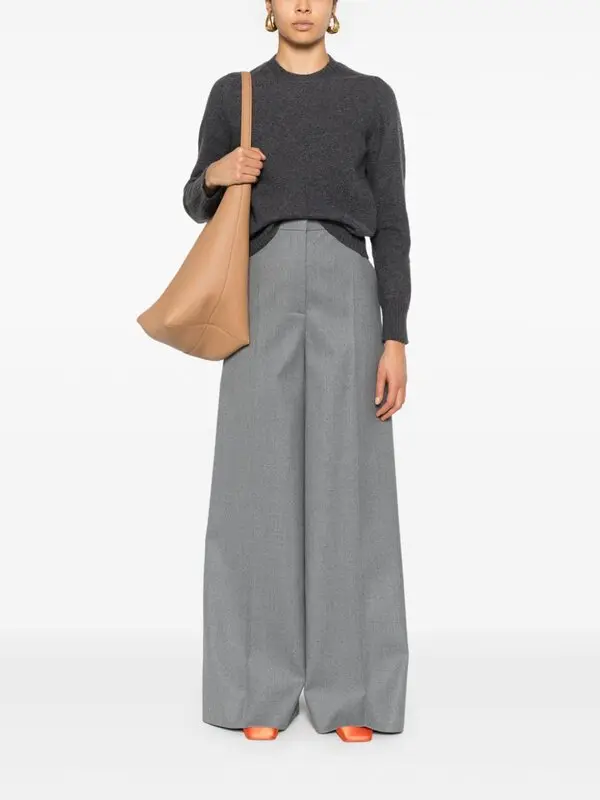 JIL SANDER Mélange Wool Jumper - Grey
