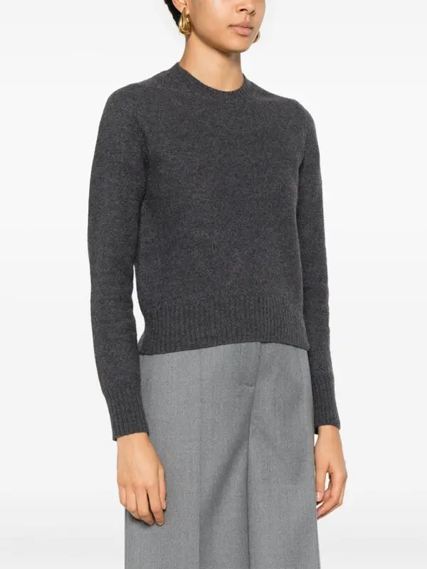 JIL SANDER Mélange Wool Jumper - Grey