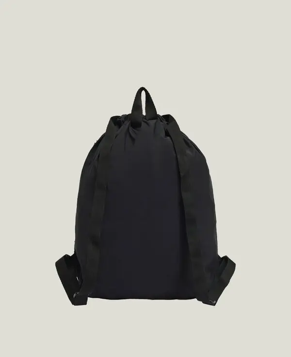 Stella McCartney Logo Gym Sack - Black/white