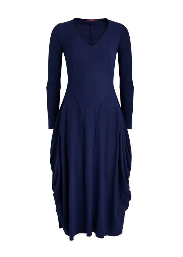 abercrombie blue dress puff sleeve Shein Admiral Blue Spaghetti Strap Corset Tent Dress main image 0