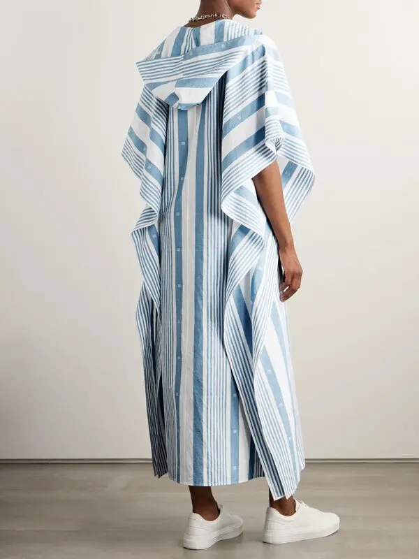Givenchy Striped Cotton And Linen-blend Kaftan