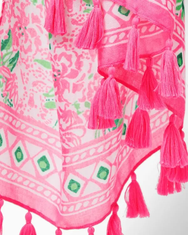 Lilly Pulitzer® Resort Scarf - Conch Shell Pink Koala La La Engineered Scarf