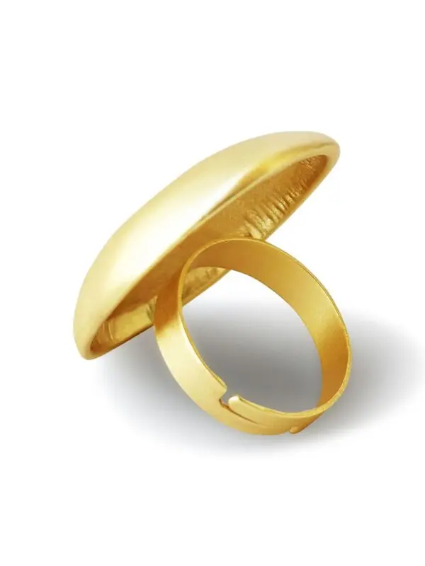 HZMER JEWELLERY Brushed-effect Ring