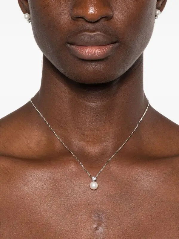 SWAROVSKI Matrix Earrings And Necklace Set - Silver