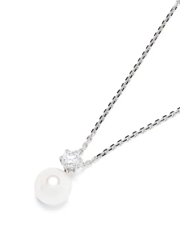SWAROVSKI Matrix Earrings And Necklace Set - Silver