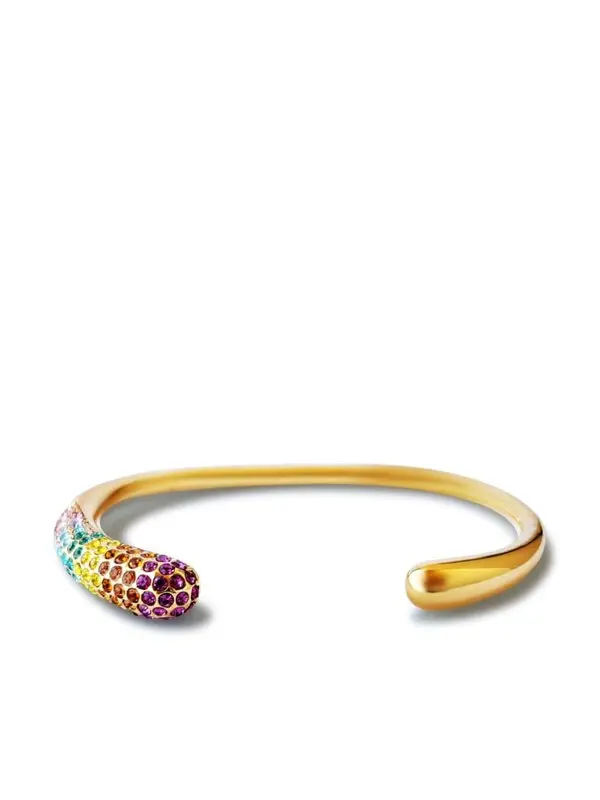 HZMER JEWELLERY Rhinestone-embellished Bangle - Gold