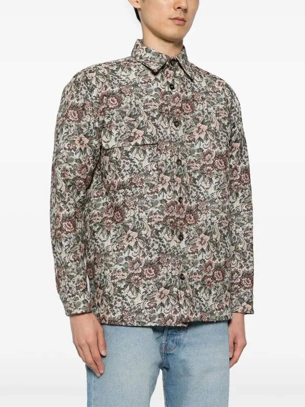 BLESS Floral-print Shirt Jacket