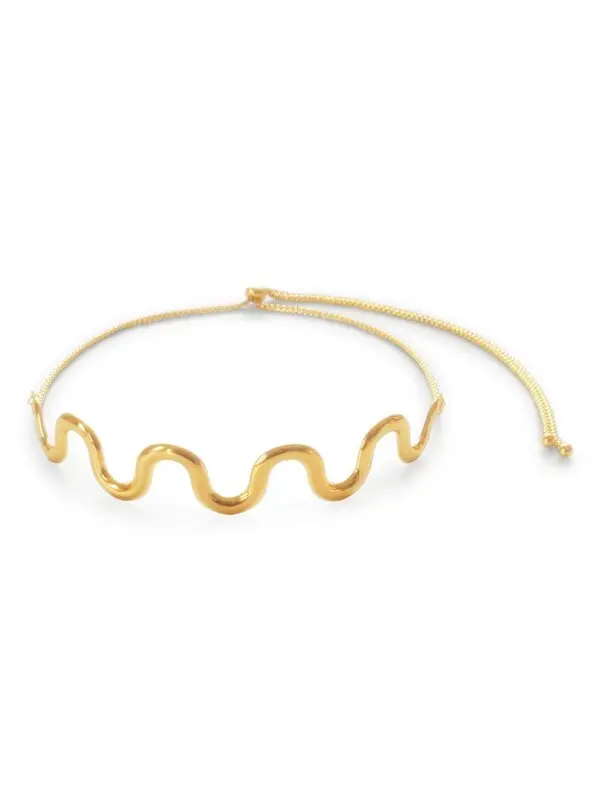 HZMER JEWELLERY Polished Choker - Gold