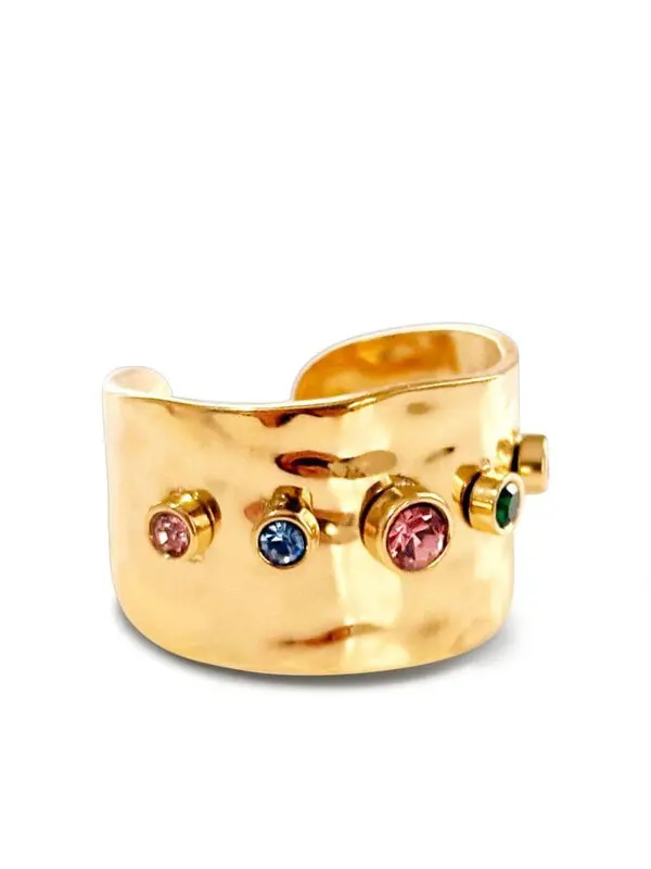 HZMER JEWELLERY Hammered-effect Ring