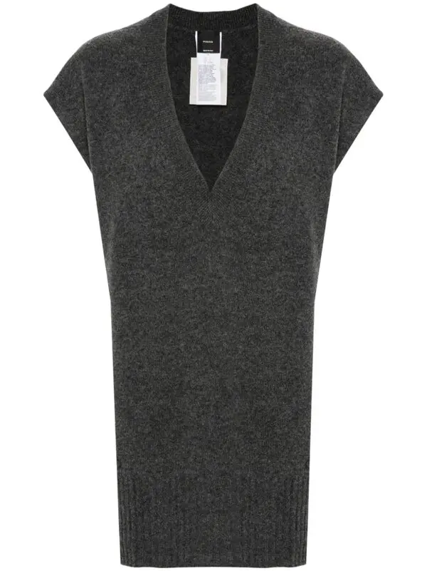 Pinko V-neck Fine-knit Gilet
