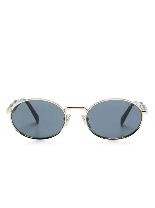 Prada Round-frame Sunglasses - Gold