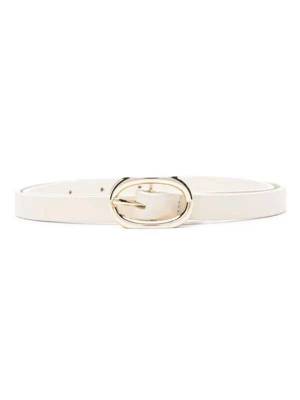 ANINE BING Mini Signature Belt - White
