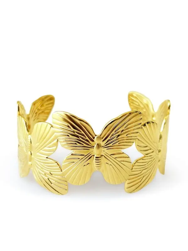 HZMER JEWELLERY Butterfly Bangle - Gold