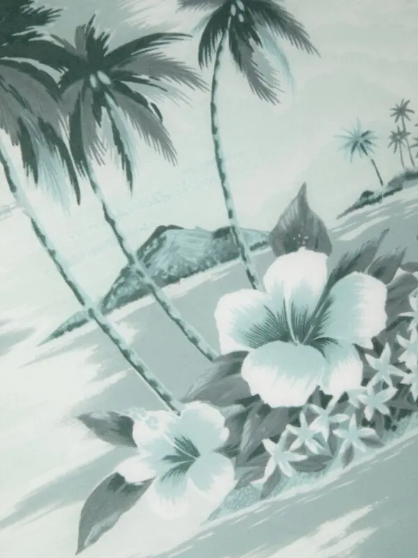 Maison Kitsuné Island-print Cotton Scarf