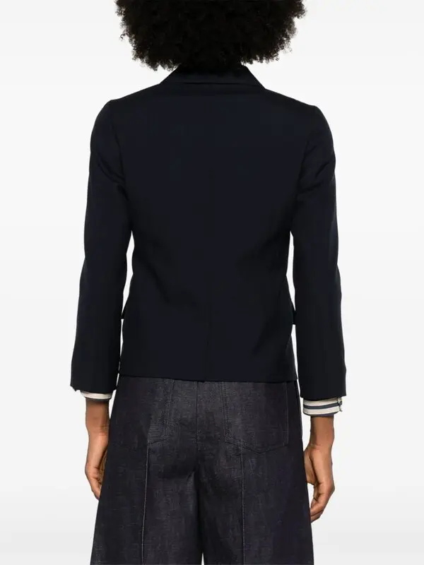 Marni Embroidered Virgin Wool Blazer - Blue