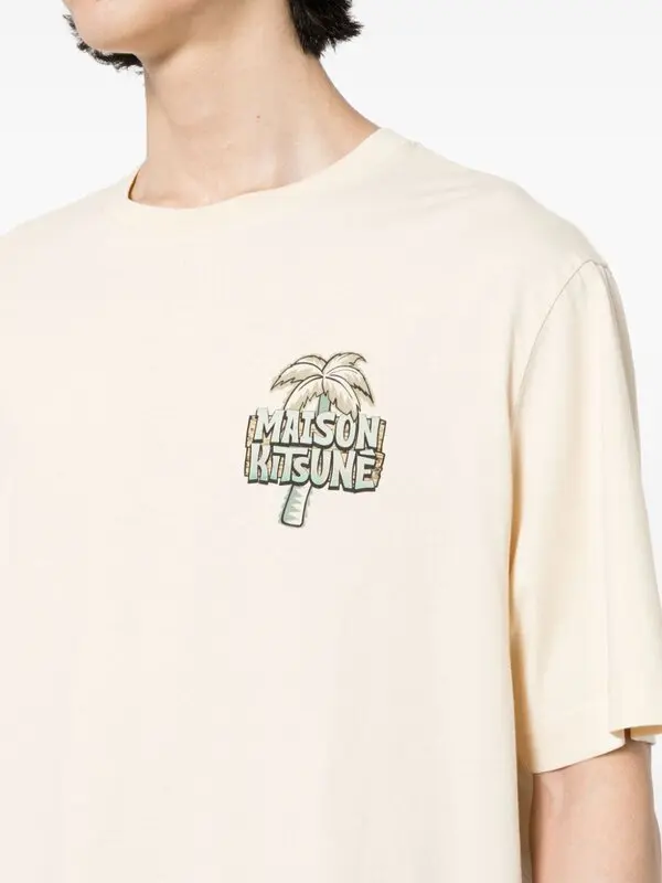 Maison Kitsuné Graphic-print Cotton T-shirt