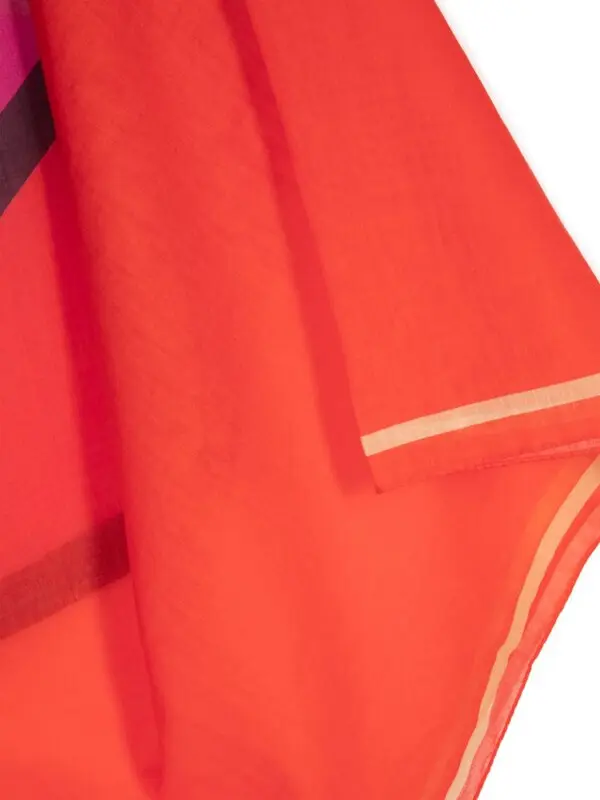 Maison Kitsuné Logo-print Cotton Scarf