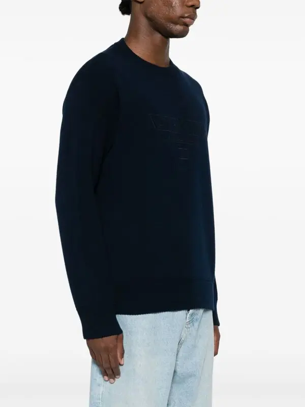 Valentino Garavani Embroidered-logo Knitted Jumper