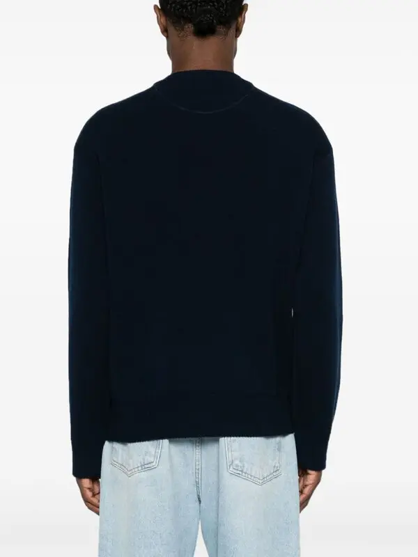 Valentino Garavani Embroidered-logo Knitted Jumper