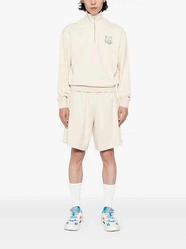 Maison Kitsuné Fox Head Print Track Shorts