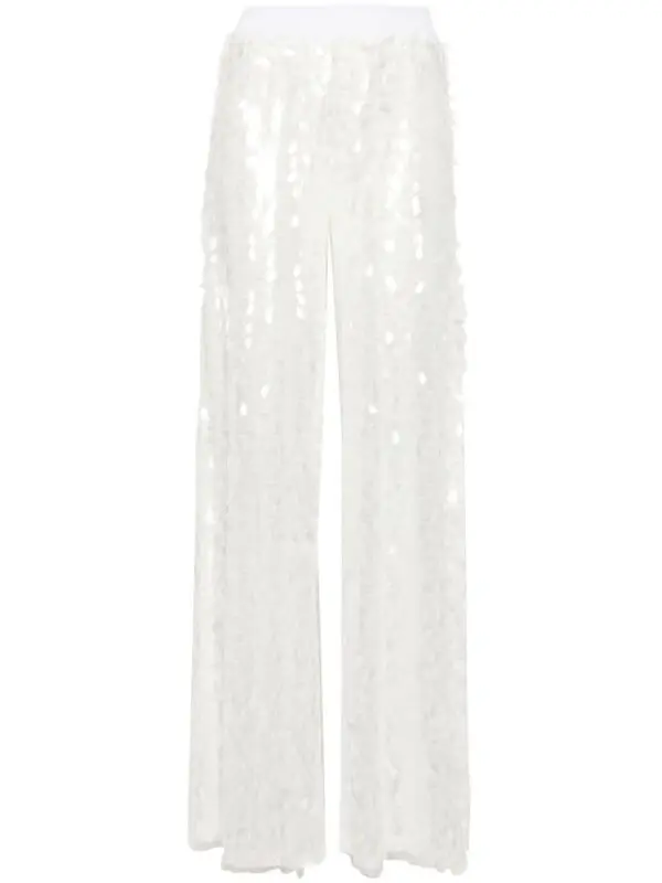 Norma Kamali High-waist Flared Trousers