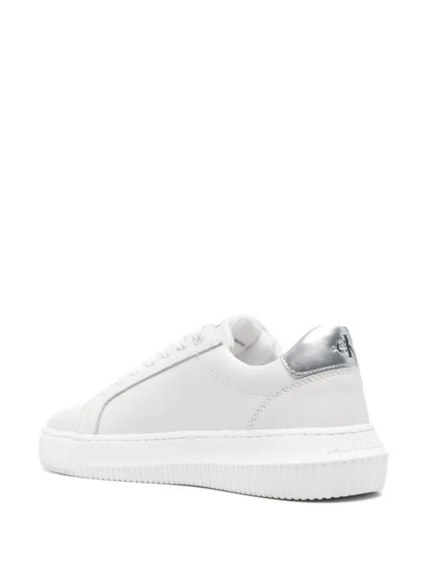 Calvin Klein Logo-print Leather Sneakers