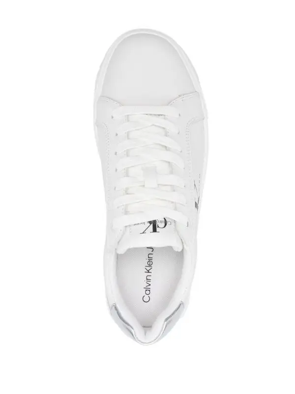 Calvin Klein Logo-print Leather Sneakers