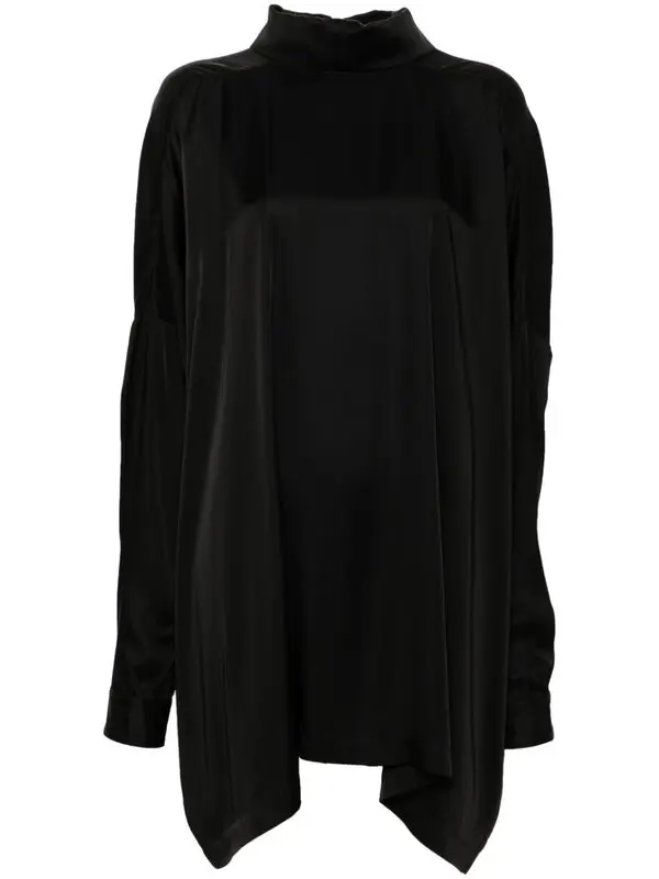 Rick Owens Tabard Satin Blouse