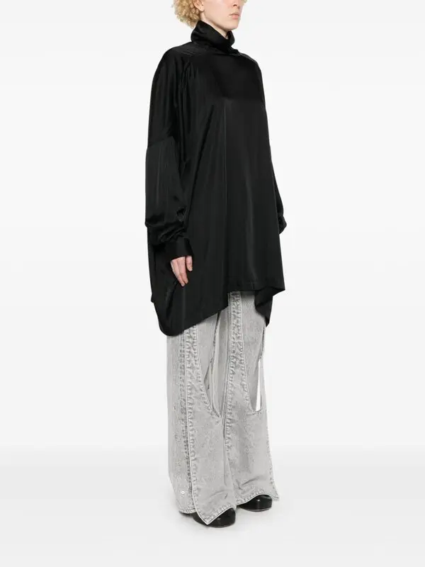 Rick Owens Tabard Satin Blouse