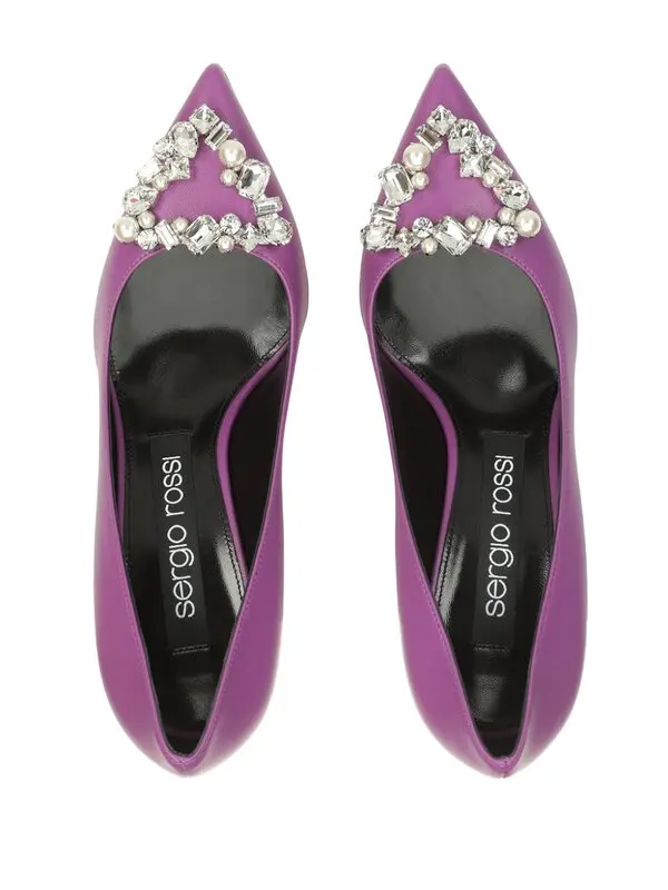 SERGIO ROSSI Godiva Precious 80mm Pumps