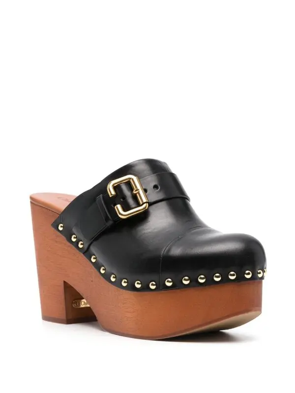 Chloé Jeannette 60mm Mules - Black