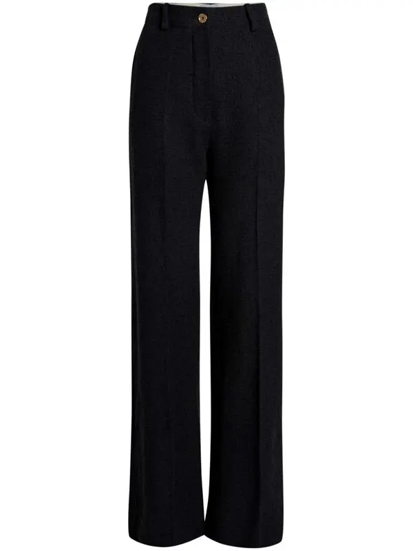 PATOU Iconic Tweed Trousers - Black