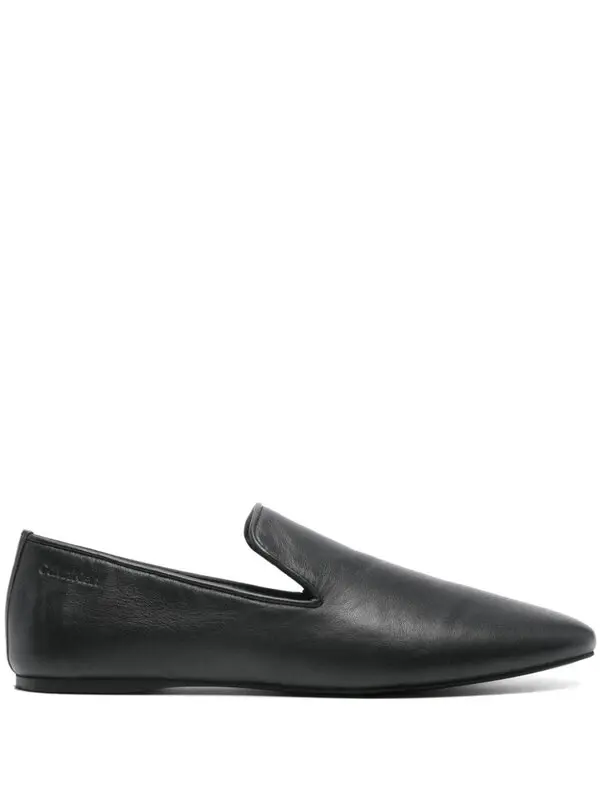 Calvin Klein Logo-debossed Leather Loafers