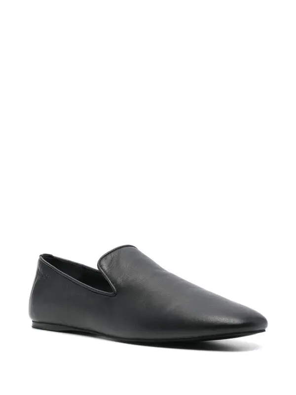 Calvin Klein Logo-debossed Leather Loafers