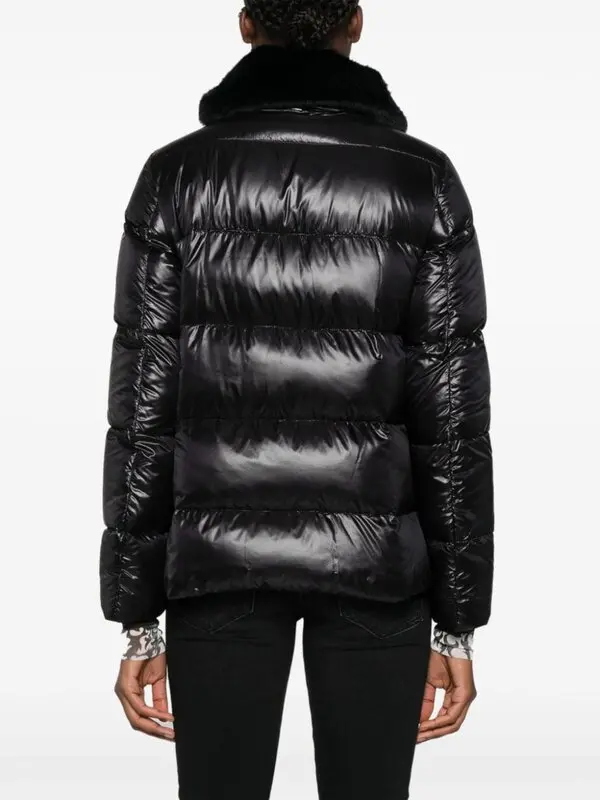 Herno Faux-fur Collar Puffer Jacket - Black