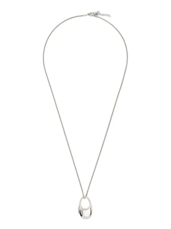 Coperni Locket Brass Necklace - Silver