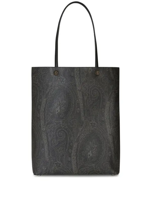 Etro Paisley Print Tote - Black