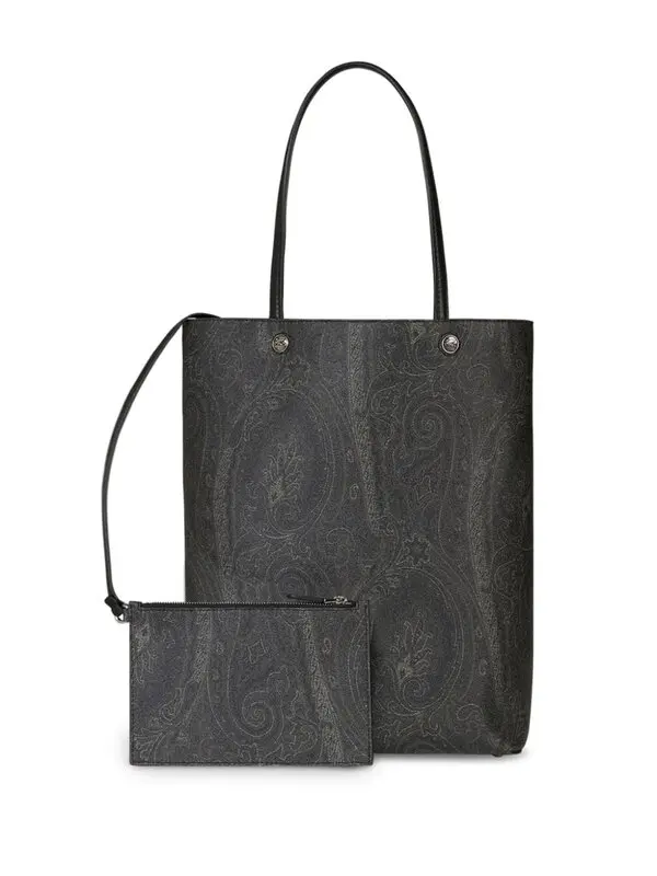 Etro Paisley Print Tote - Black