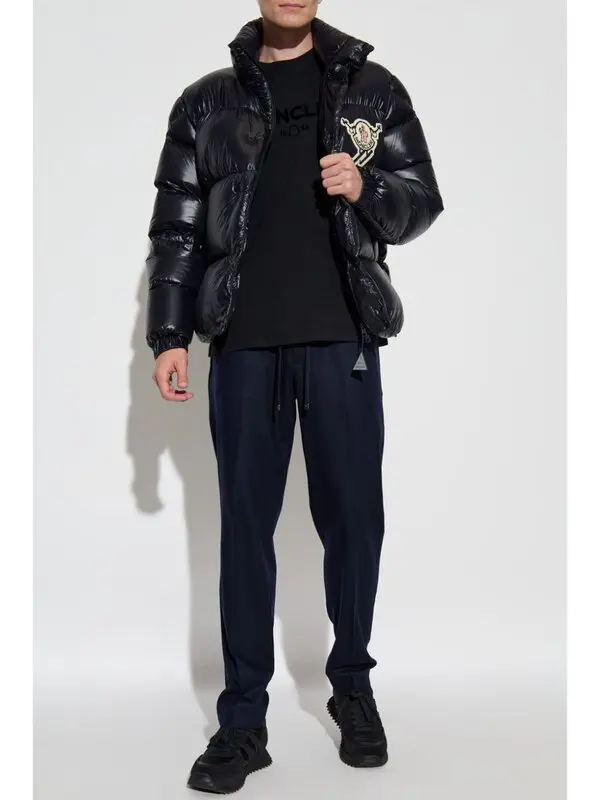 Moncler Logo-appliqué Track Pants - Blue
