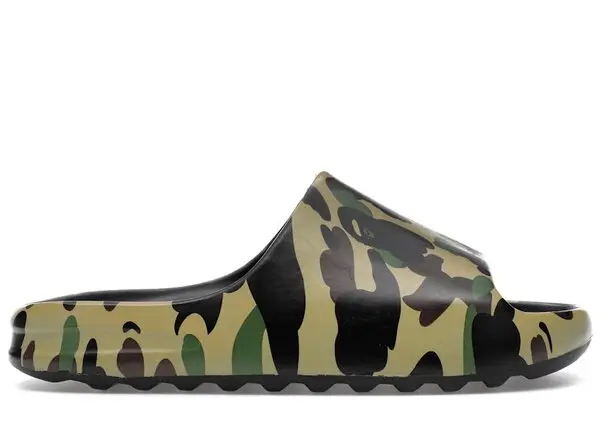 BAPE A Bathing Ape 1st Camo Slide - Yellow Camo