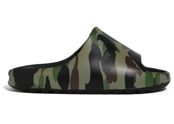 BAPE A Bathing Ape 1st Camo Slides - Green Camo