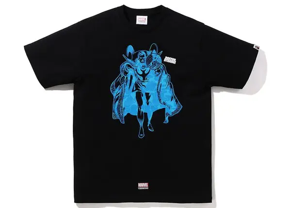 A BATHING APE X Marvel Comics Dr. Strange Tee Shirt - Black