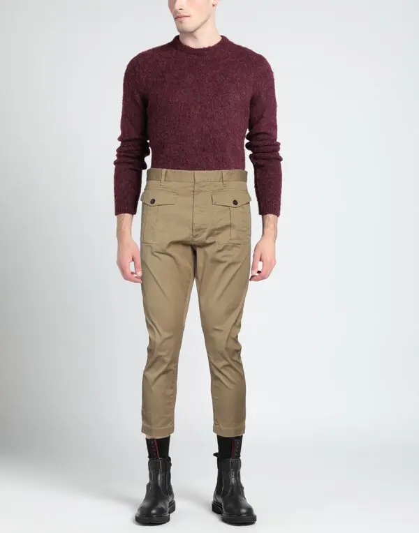 Dsquared2 Woven Straight Leg Pants - Sand