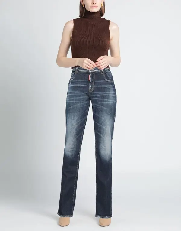Dsquared2 Flared Jeans With Logo Appliqués