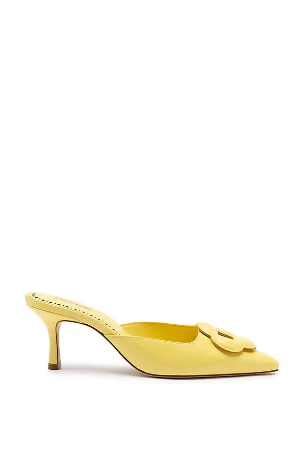 Larroude Flora Leather Pumps