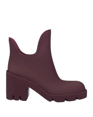 Burberry Rubber Ankle Boots - Plum